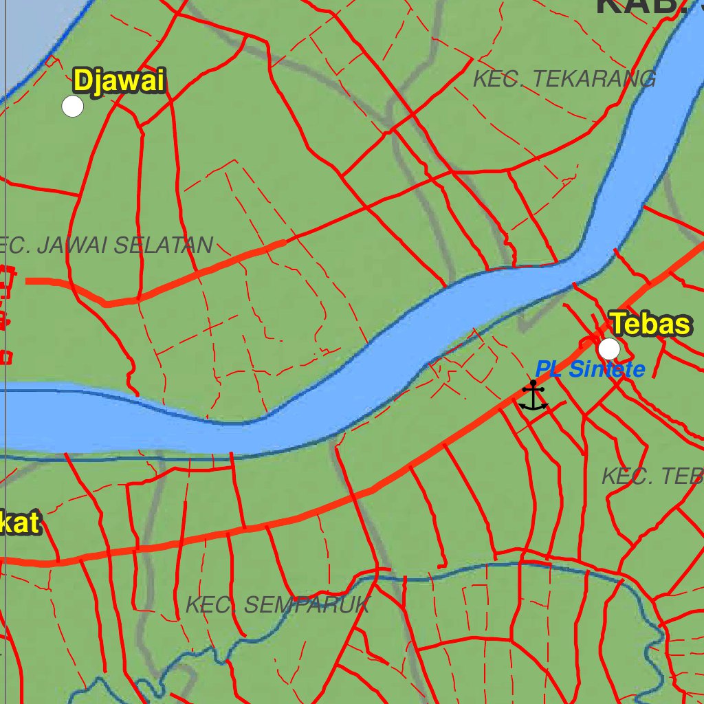 E08: Sambas District Map by Avenza Systems Inc. | Avenza Maps