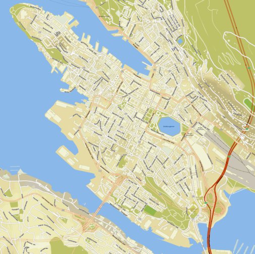 Bergen, Norway Map by Mojo Map Company | Avenza Maps