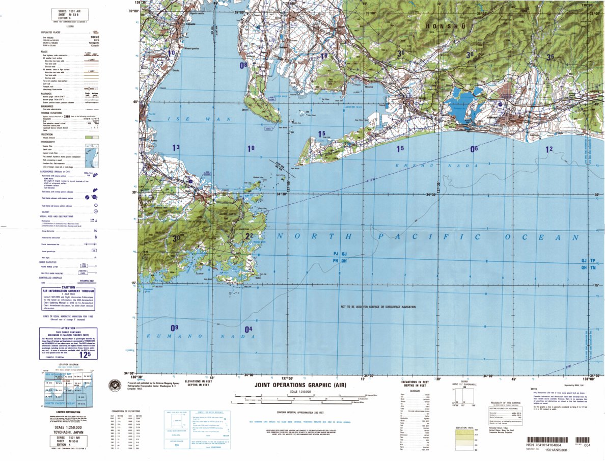 NI-53-8 Toyohashi, Japan Map by Avenza Systems Inc. | Avenza Maps