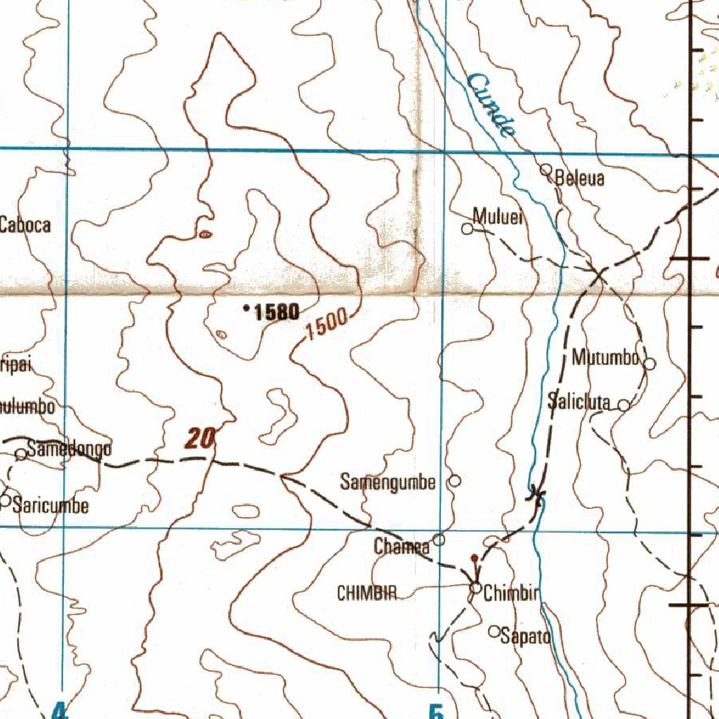 Tempue, Angola - sd-34-5 Map by Avenza Systems Inc. | Avenza Maps