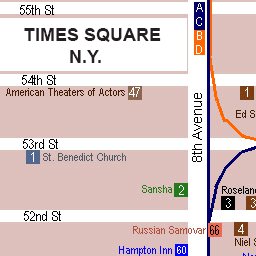 Times Square, N.Y. Map by Avenza Systems Inc. | Avenza Maps
