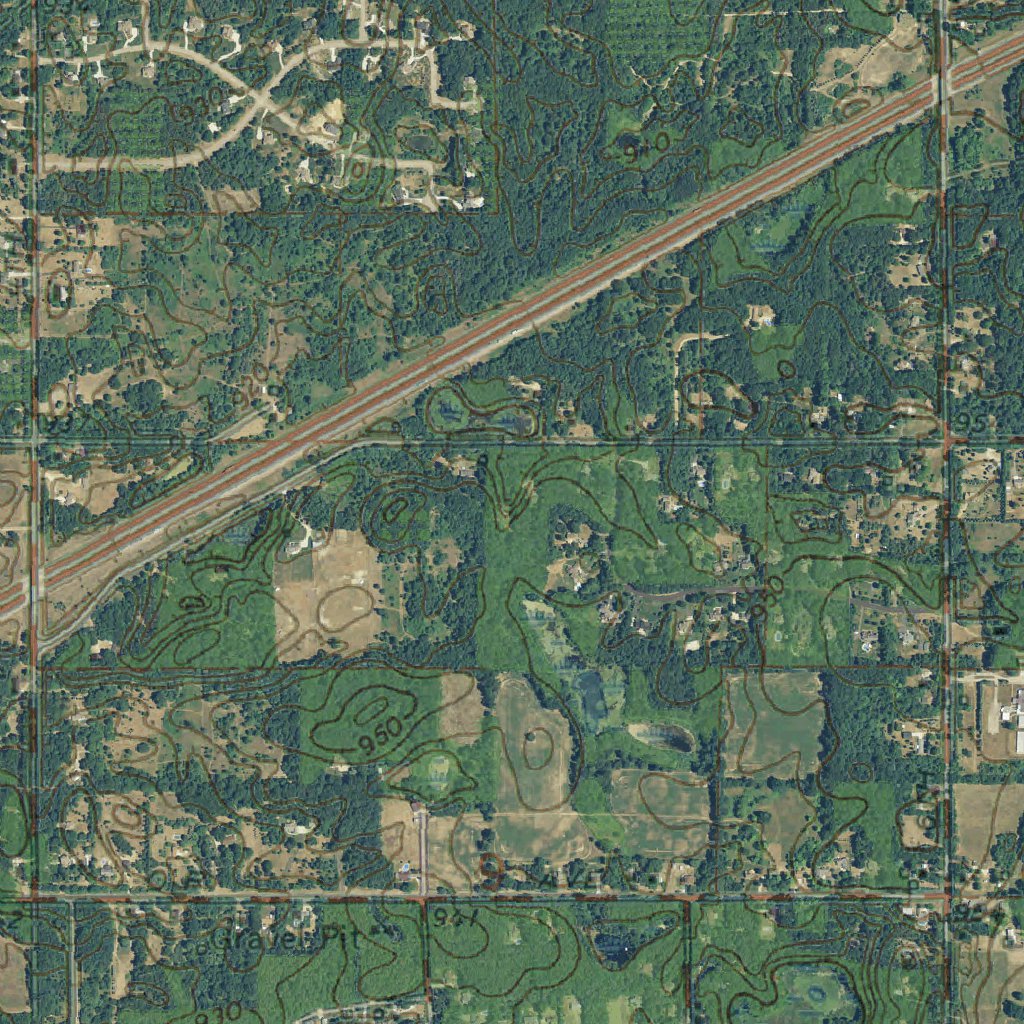 MI-Schoolcraft NW: GeoChange 1965-2012 Map by Western Michigan ...