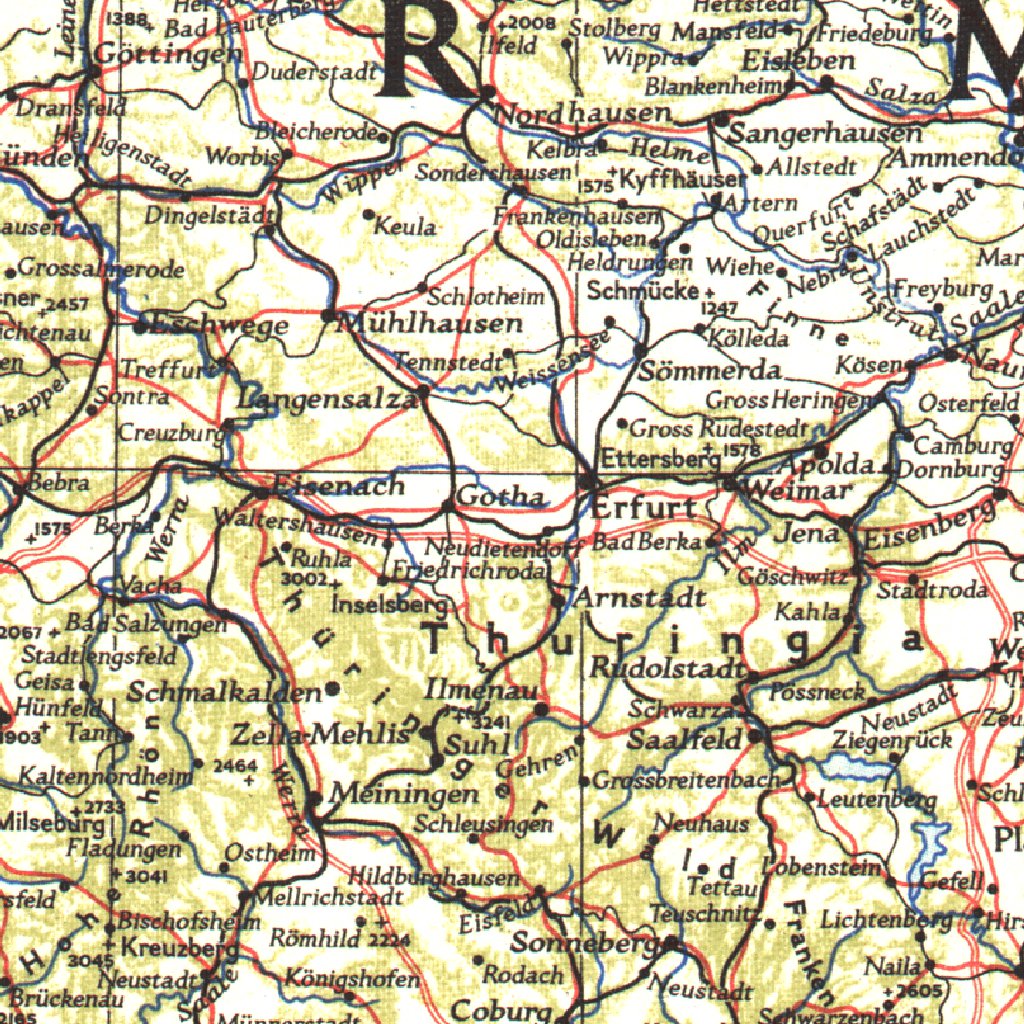 Germany & Its Approaches 1938-39 Map by National Geographic | Avenza Maps
