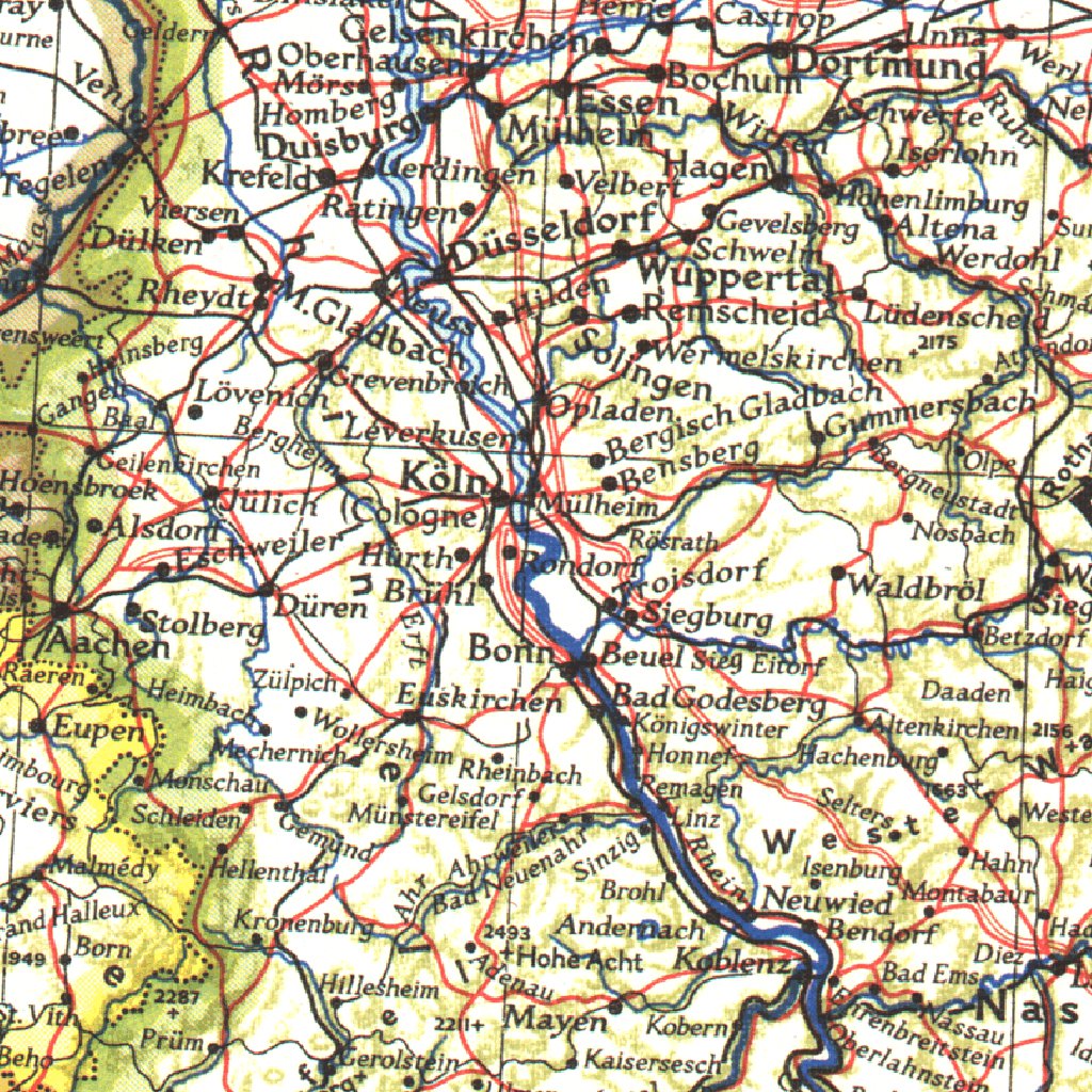 Germany & Its Approaches 1938-39 Map by National Geographic | Avenza Maps