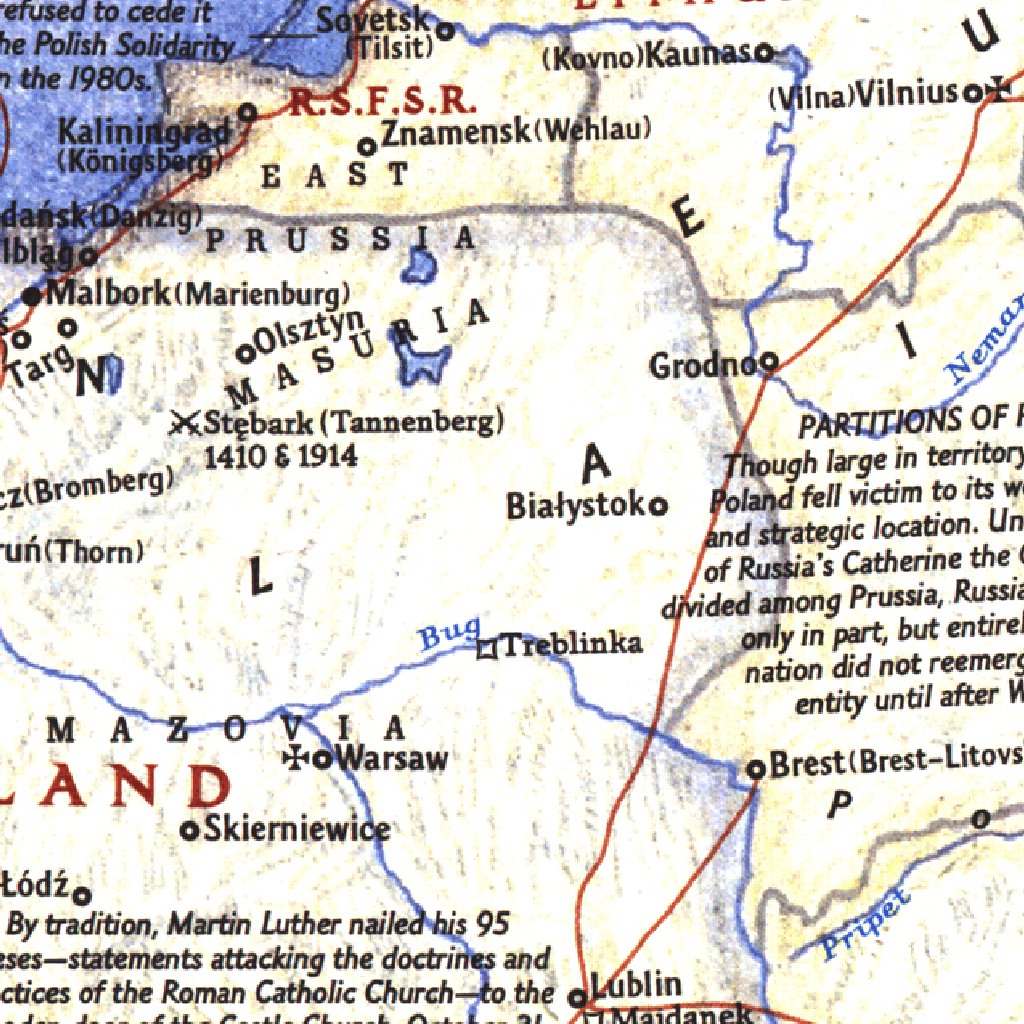History Of Europe, The Major Turning Points 1983 Map by National ...