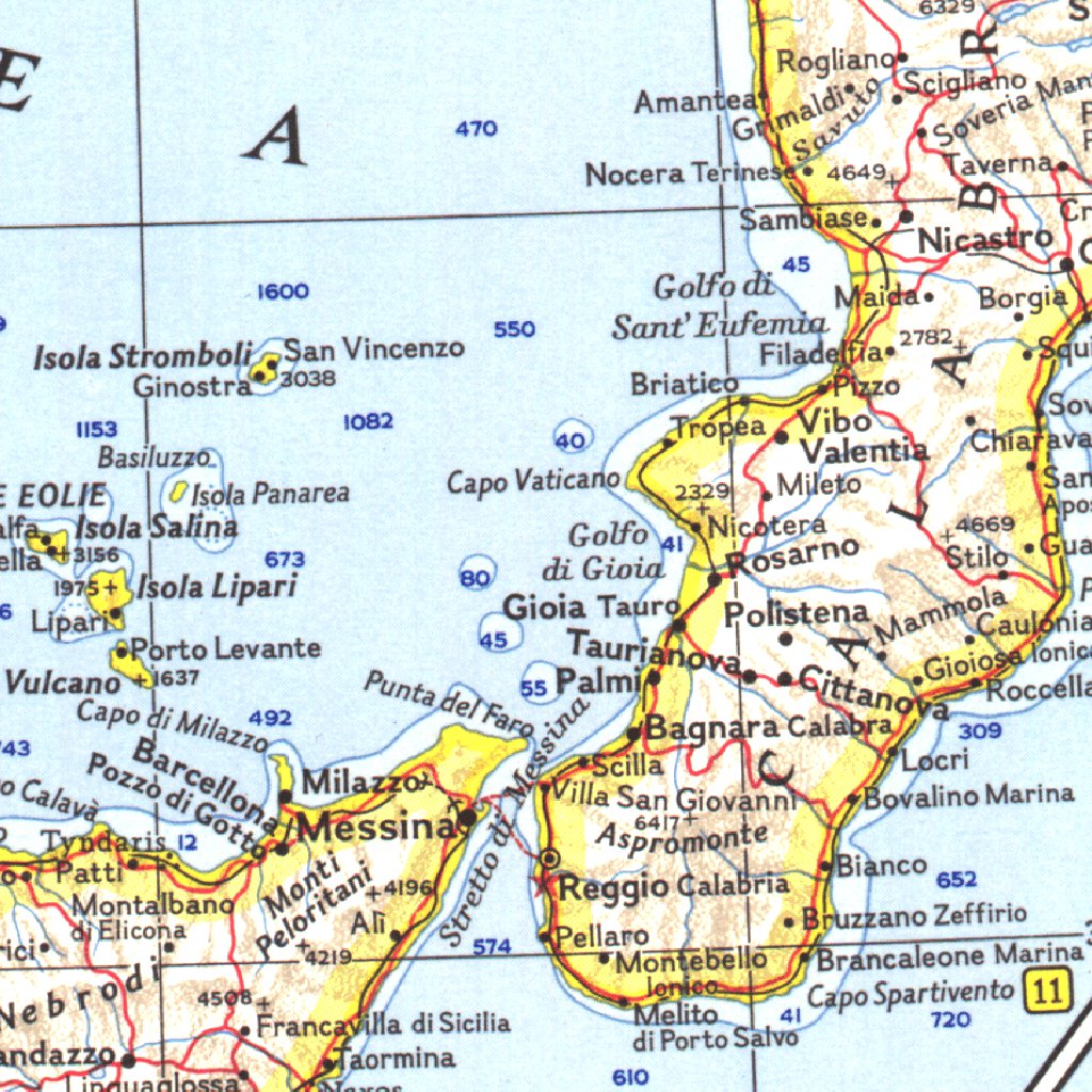 Italy 1961 Map by National Geographic | Avenza Maps