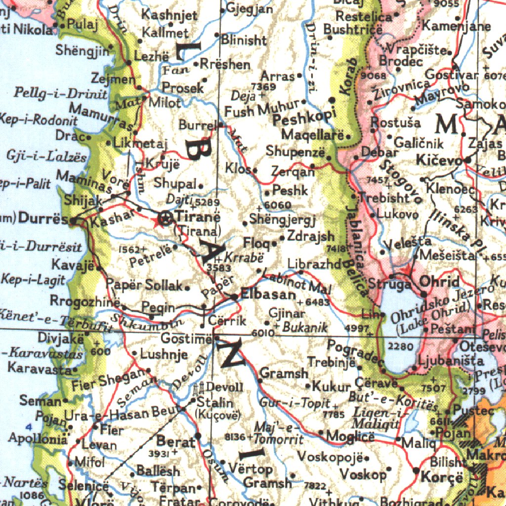 Balkans 1962 Map by National Geographic | Avenza Maps