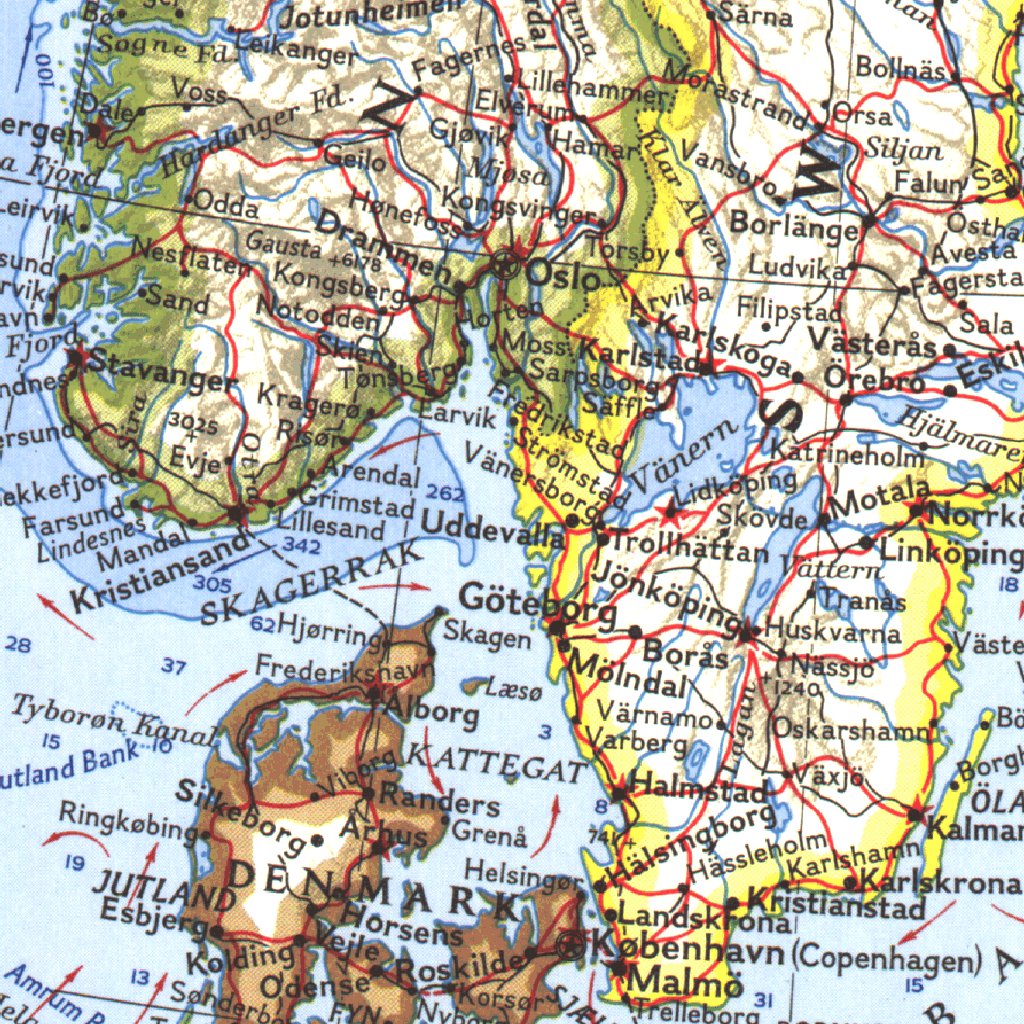 Europe 1962 Map by National Geographic | Avenza Maps