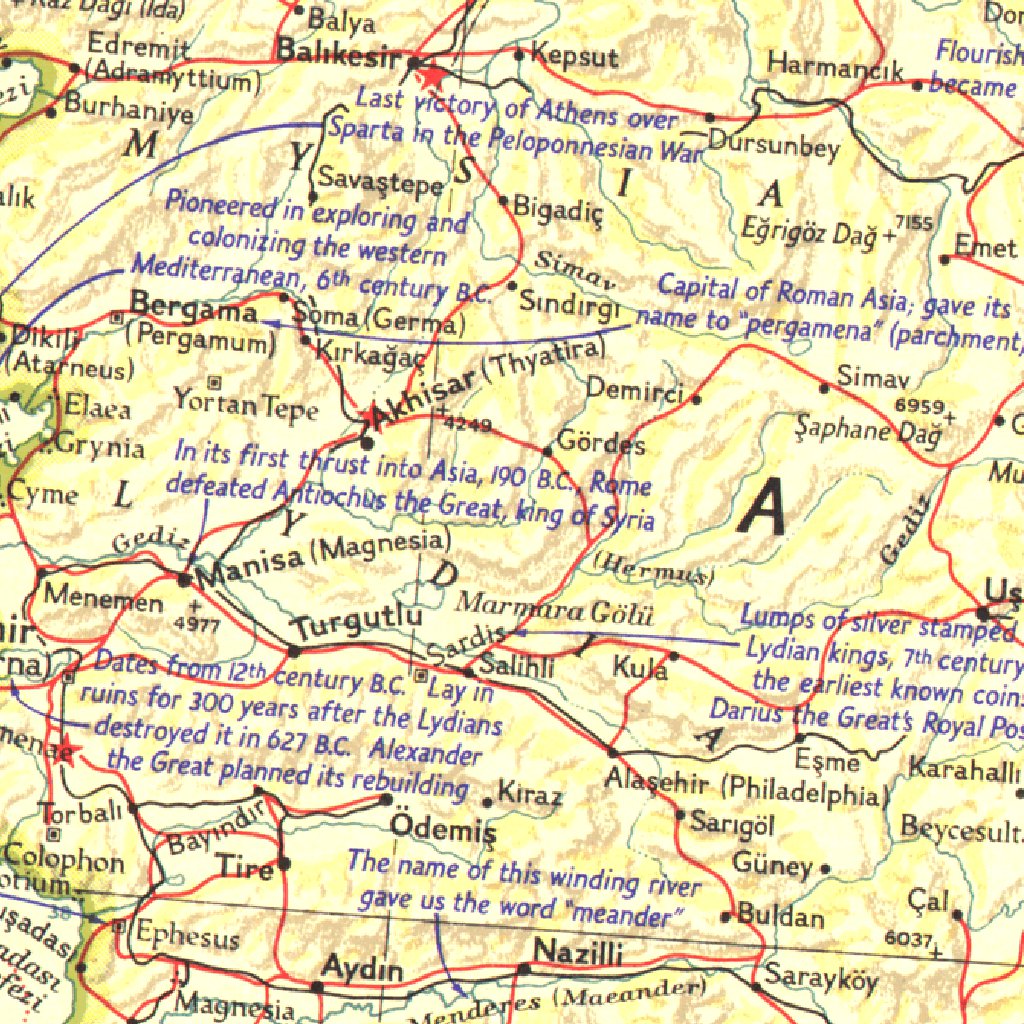 Lands Of The Bible Today 1956 Map by National Geographic | Avenza Maps