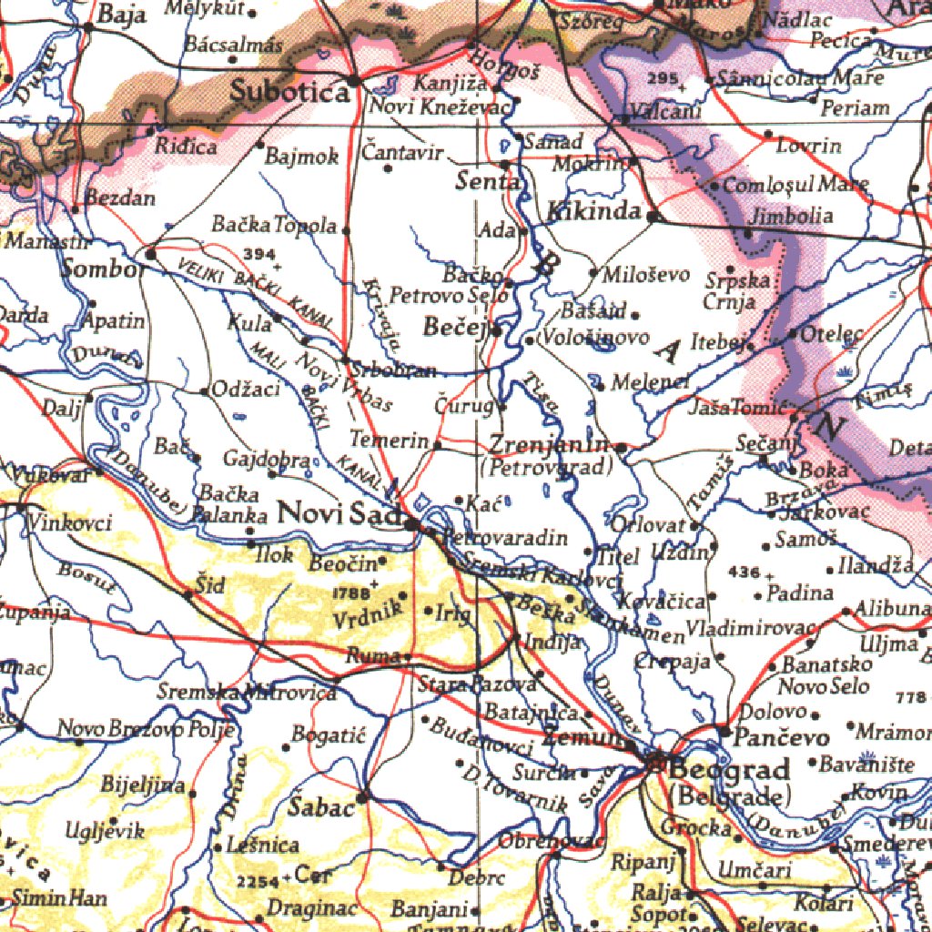 Central Europe 1951 Map by National Geographic | Avenza Maps