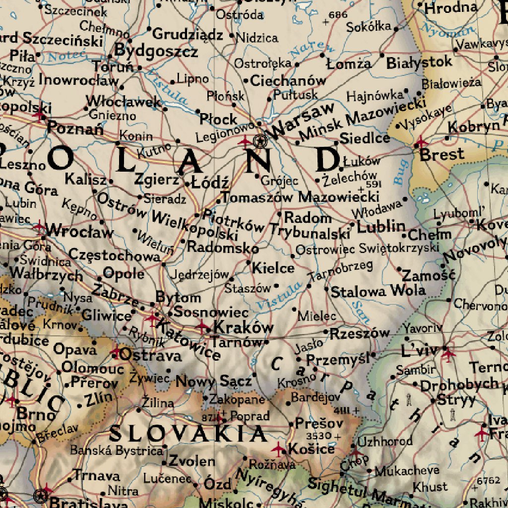 Europe Executive Map by National Geographic | Avenza Maps