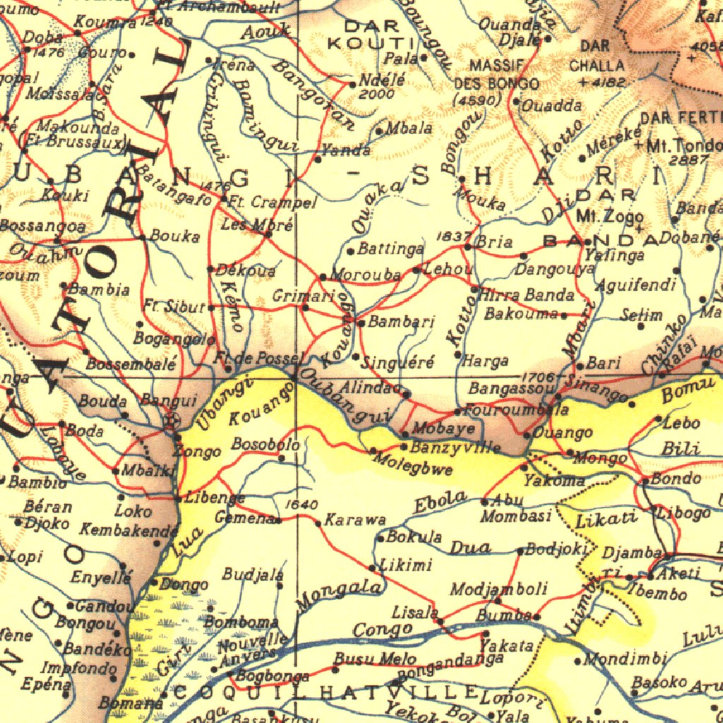 Africa 1935 Map by National Geographic | Avenza Maps