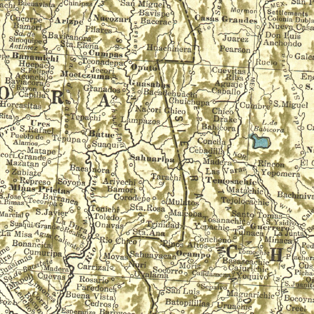 Mexico 1916 Map by National Geographic | Avenza Maps