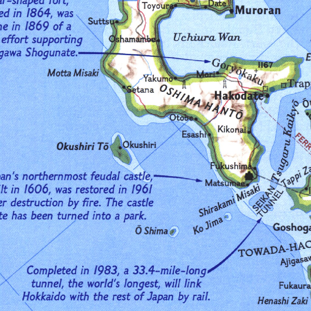 Japan 1984 Map by National Geographic | Avenza Maps