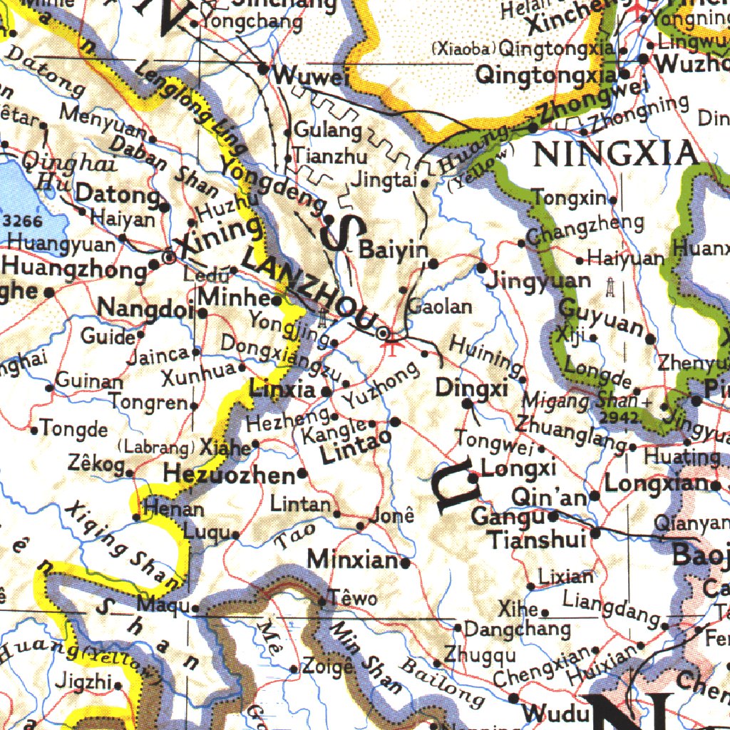 China 1991 Map by National Geographic | Avenza Maps