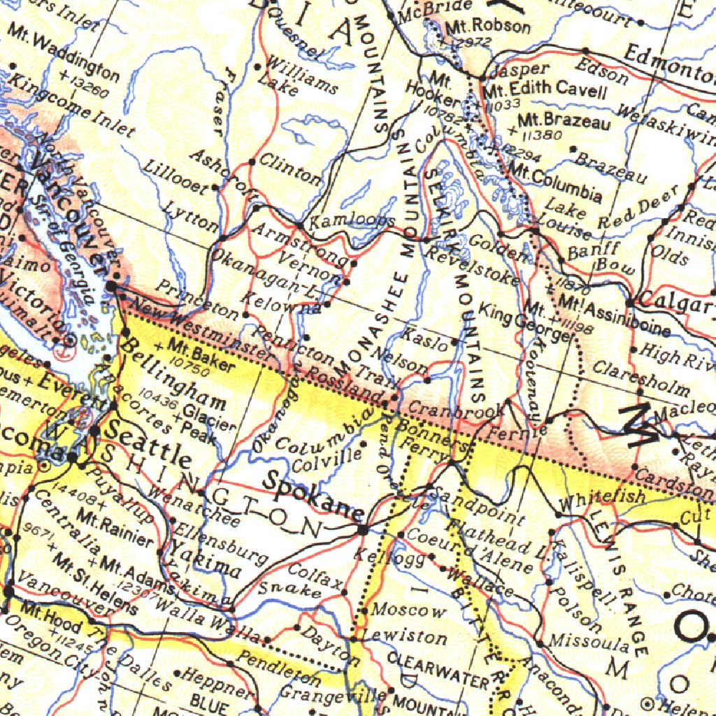 North America 1942 Map by National Geographic | Avenza Maps