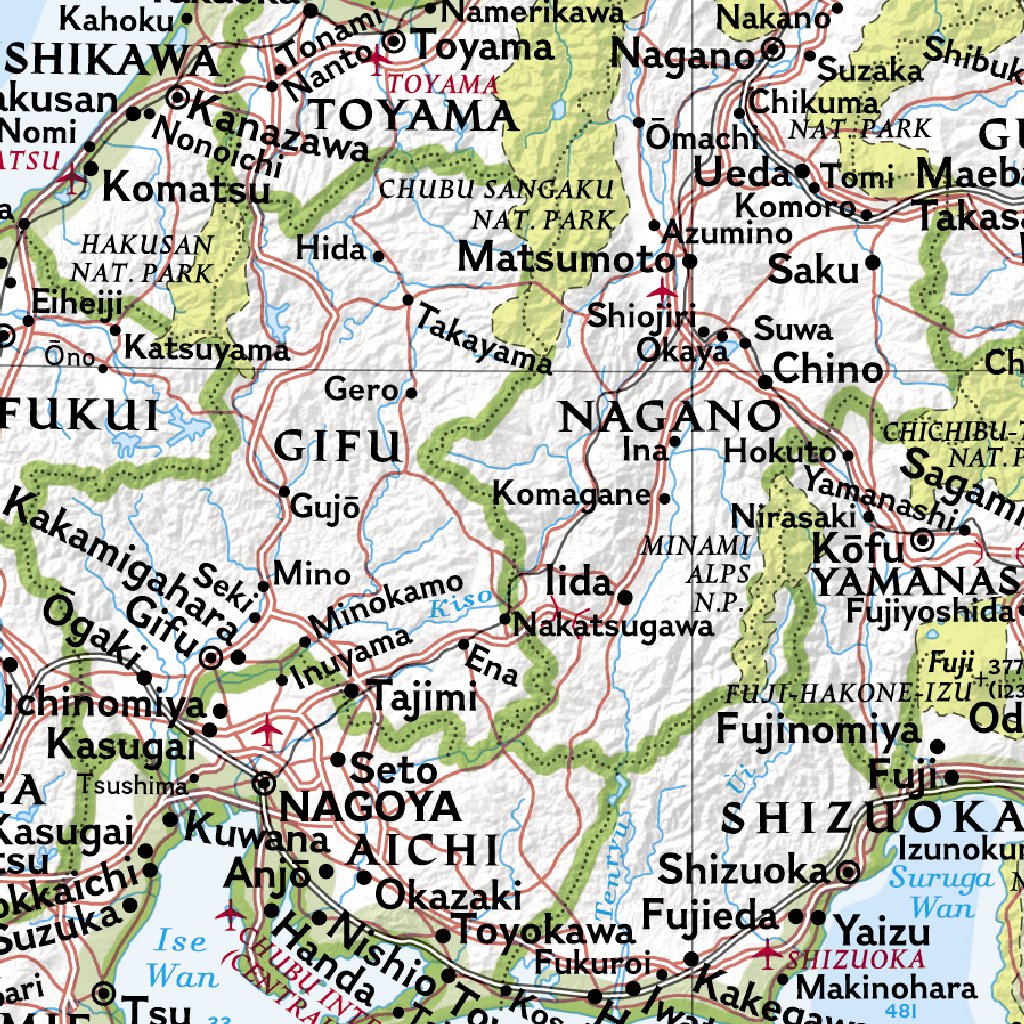 Japan Map by National Geographic | Avenza Maps