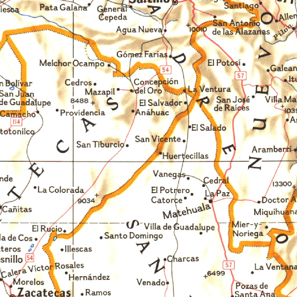 Mexico 1973 Map by National Geographic | Avenza Maps