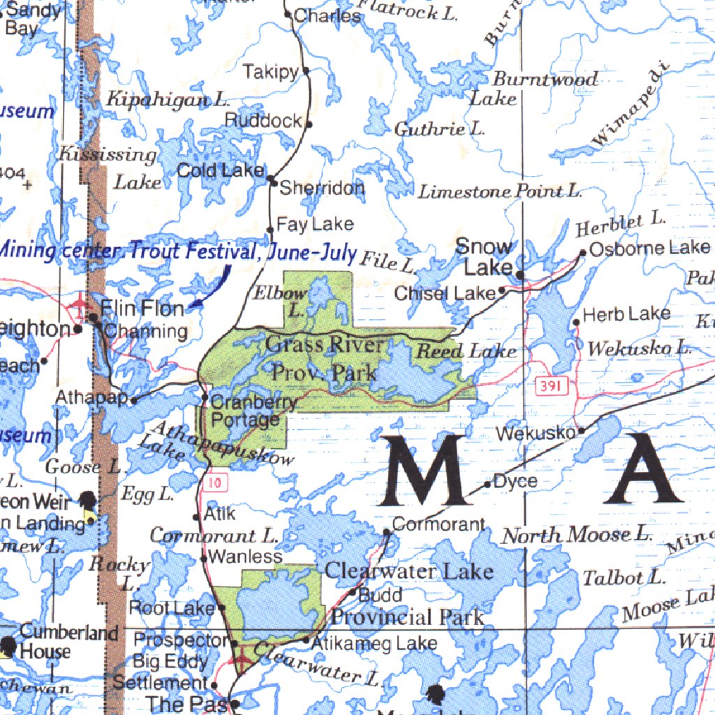 Saskatchewan & Manitoba Canada 1979 Map by National Geographic | Avenza ...