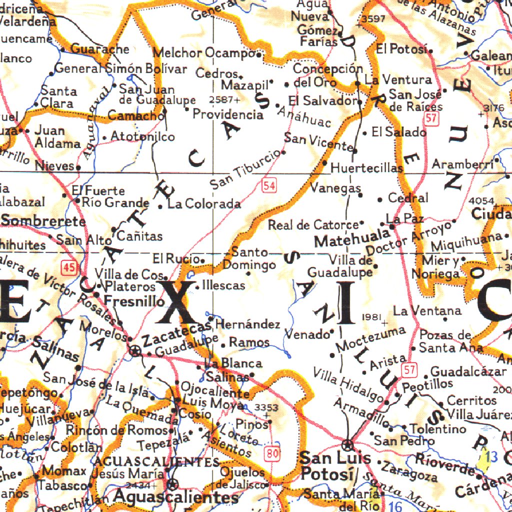 Mexico & Central America 1980 Map by National Geographic | Avenza Maps