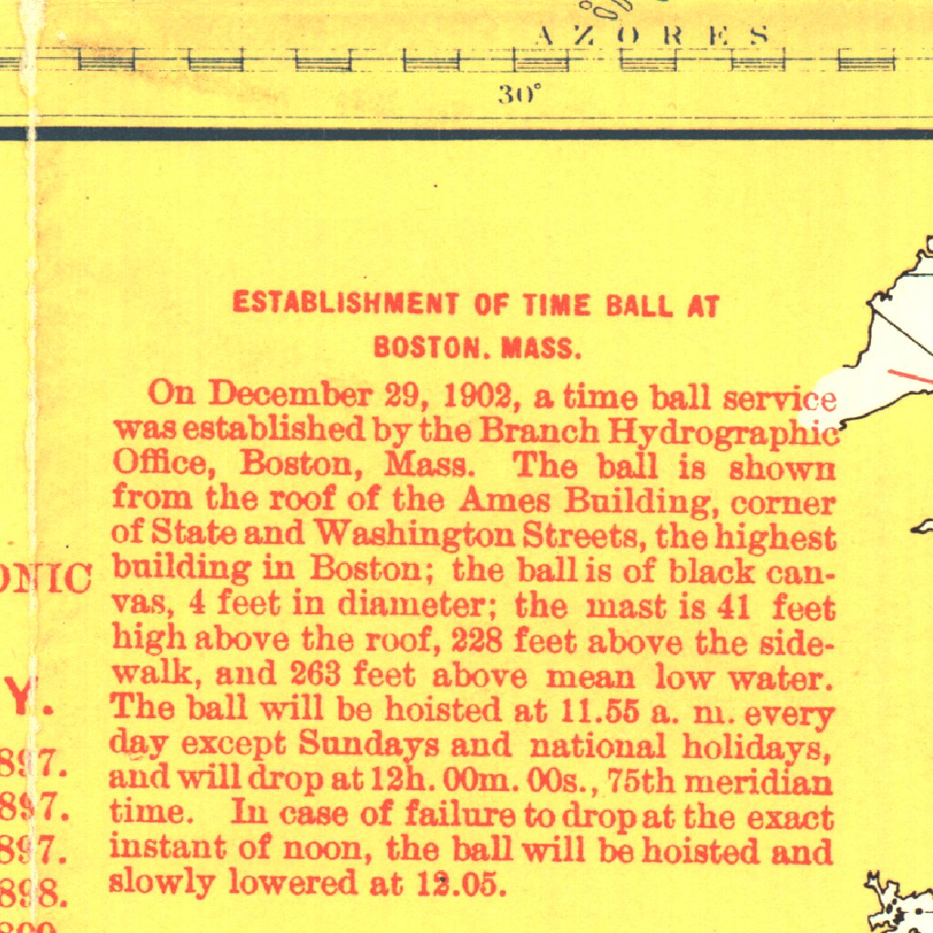Pilot Chart Of The North Atlantic Ocean 1903 Map by National Geographic ...