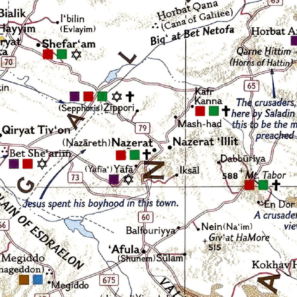 Holy Land Map by National Geographic | Avenza Maps