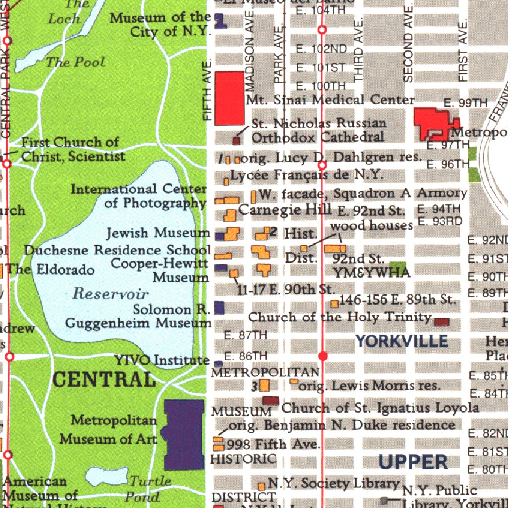 Manhattan 1990 Map by National Geographic | Avenza Maps