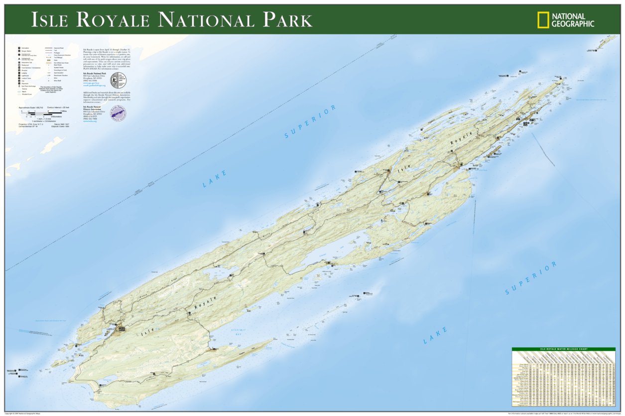 Isle Royale National Park Map