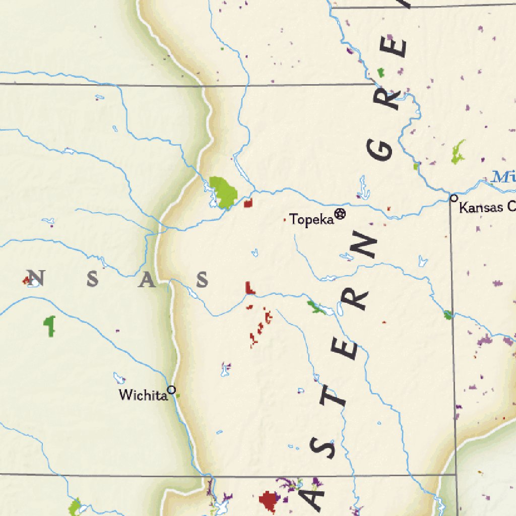 Landscope U.S. Conservation Map: Natural States by National Geographic ...