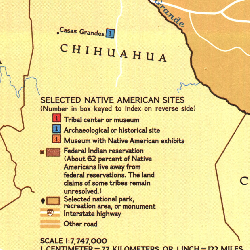 Native American Heritage 1991 Map by National Geographic | Avenza Maps