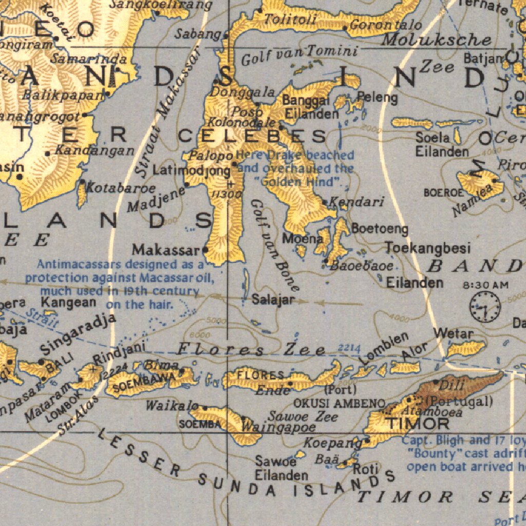 Indian Ocean 1941 Map by National Geographic | Avenza Maps