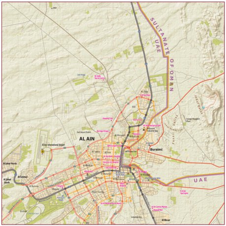 Emirate Abu Dhabi East (Al Ain) SAMPLE Map by Geoforma FZE | Avenza Maps