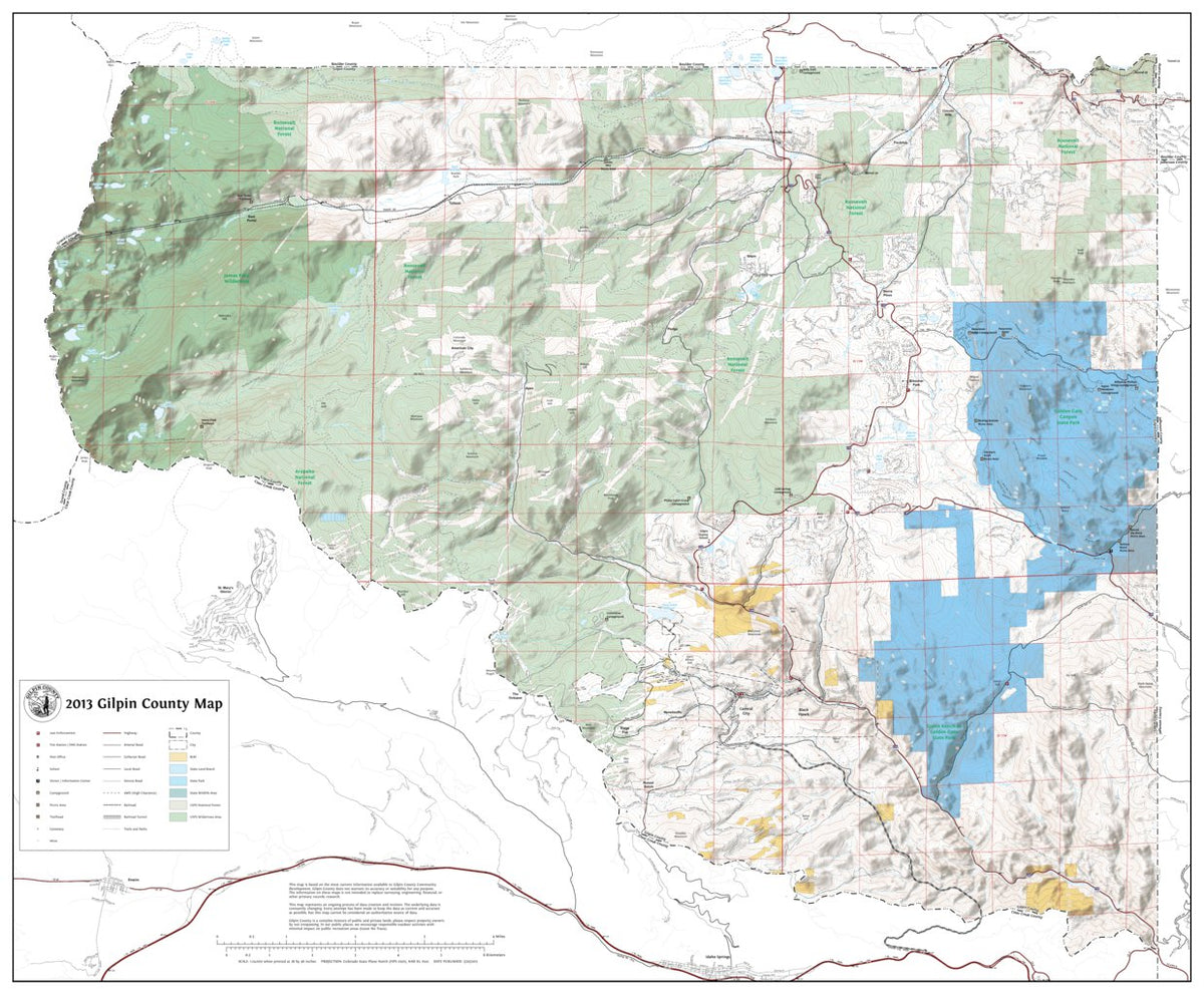 Gilpin County Map by Digital Data Services, Inc. | Avenza Maps