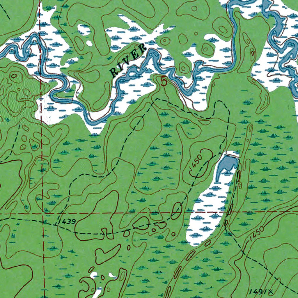 WI-Clam Lake SW: Authoritative US Topos 1971 Map by Western Michigan ...