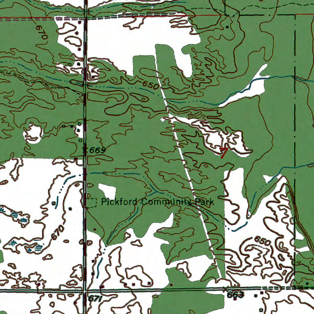 MI-Pickford: Authoritative US Topos 1953 Map by Western Michigan ...