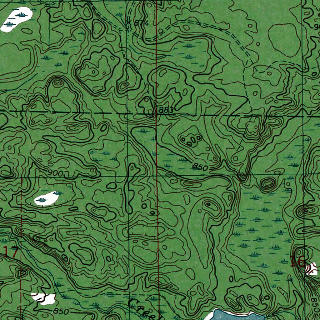 WI-Amberg: Authoritative US Topos 1982 Map by Western Michigan ...