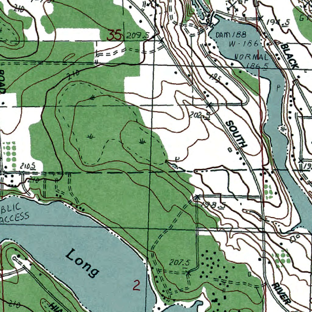 MI-Aloha: Authoritative US Topos 1982 Map by Western Michigan ...