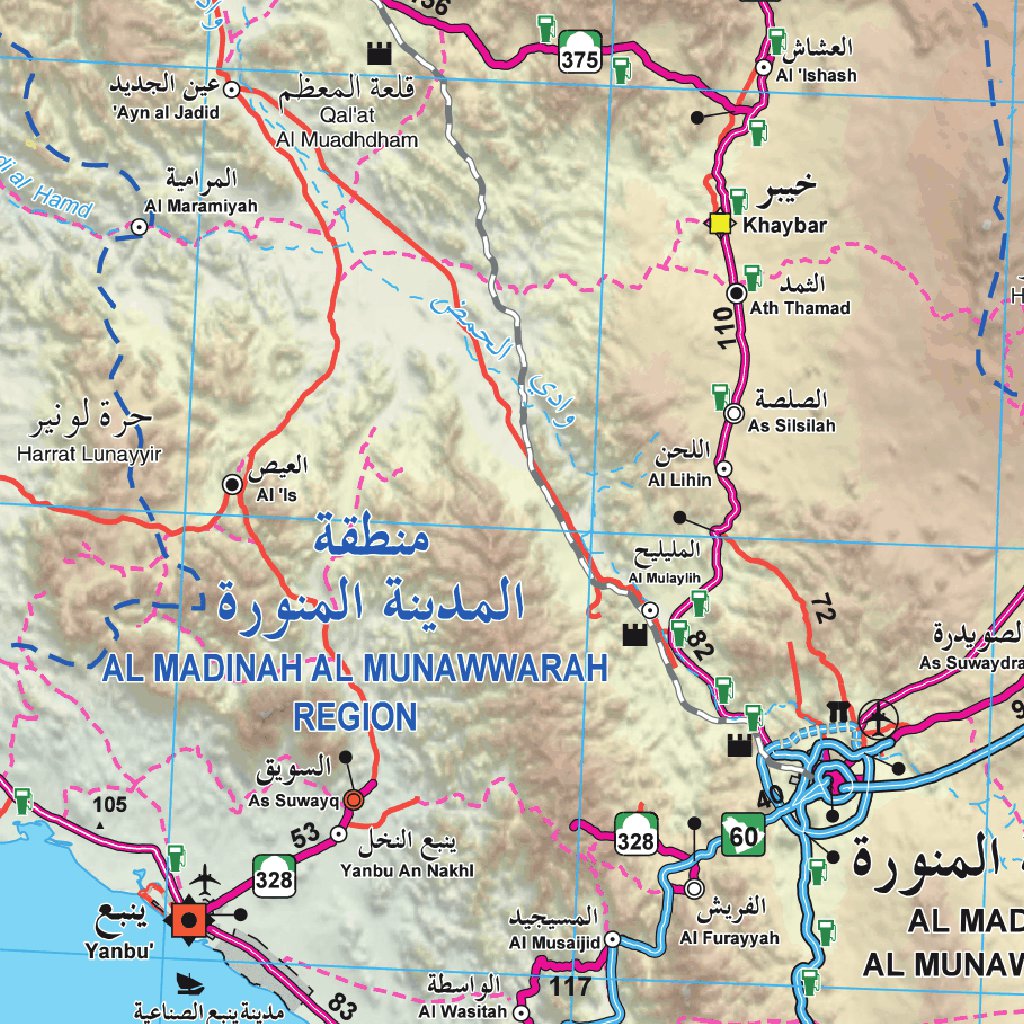 Kingdom of Saudi Arabia المملكة العربية السعودية Map by Farsi Geotech ...