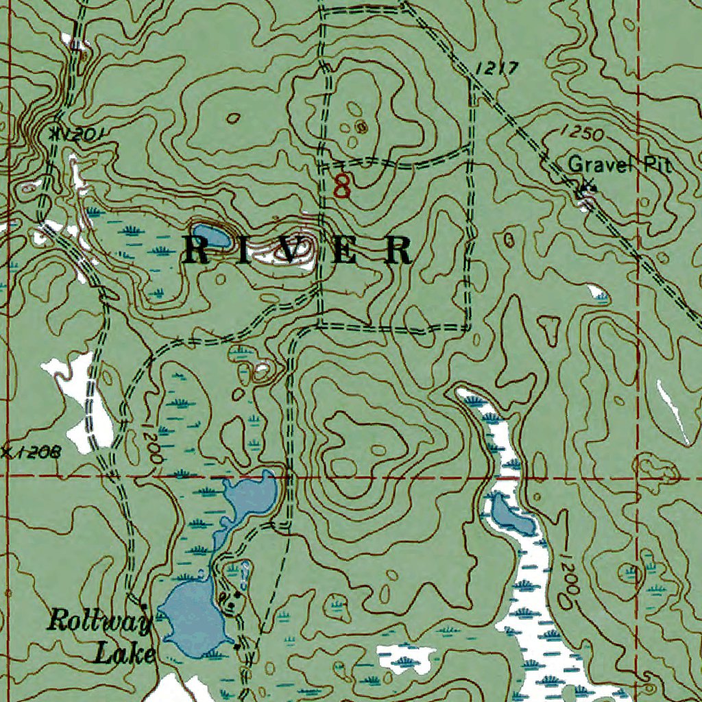MI-Meredith NW: Authoritative US Topos 1969 Map by Western Michigan ...