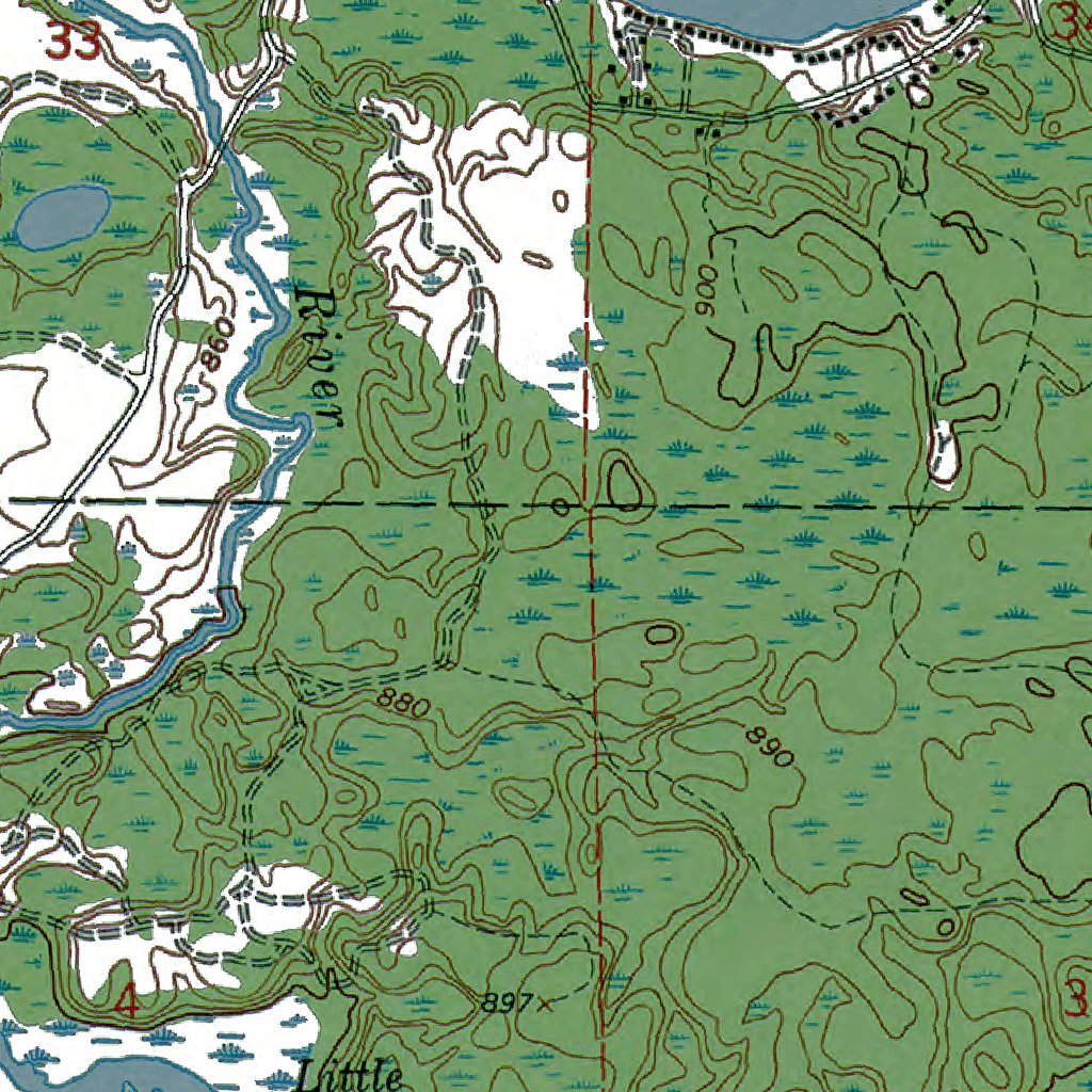 MI-Sage Lake: Authoritative US Topos 1968 Map by Western Michigan ...
