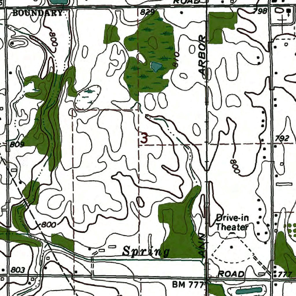 MI-Rosebush: Authoritative US Topos 1973 Map by Western Michigan ...