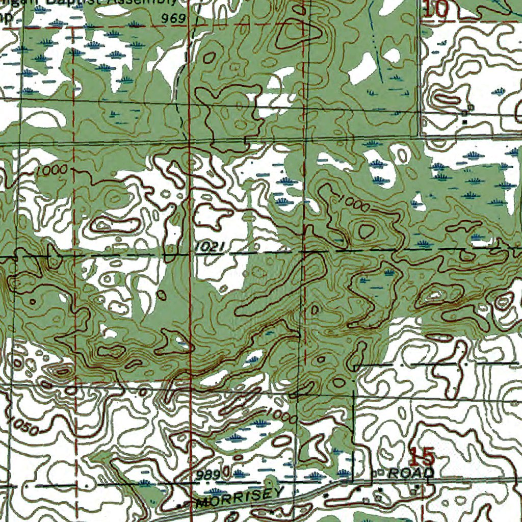 MI-Grass Lake: Authoritative US Topos 1998 Map by Western Michigan ...