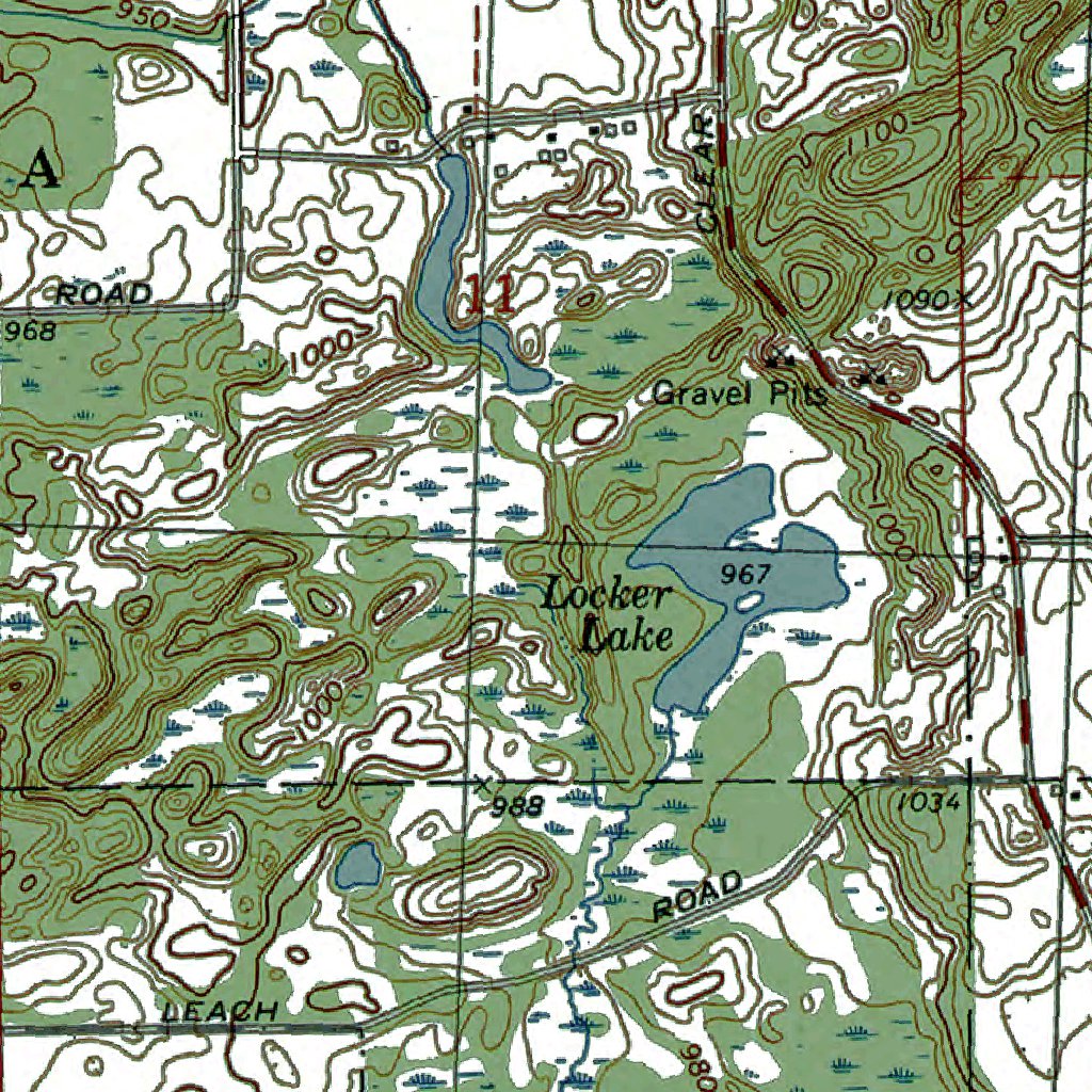 MI-Grass Lake: Authoritative US Topos 1998 Map by Western Michigan ...