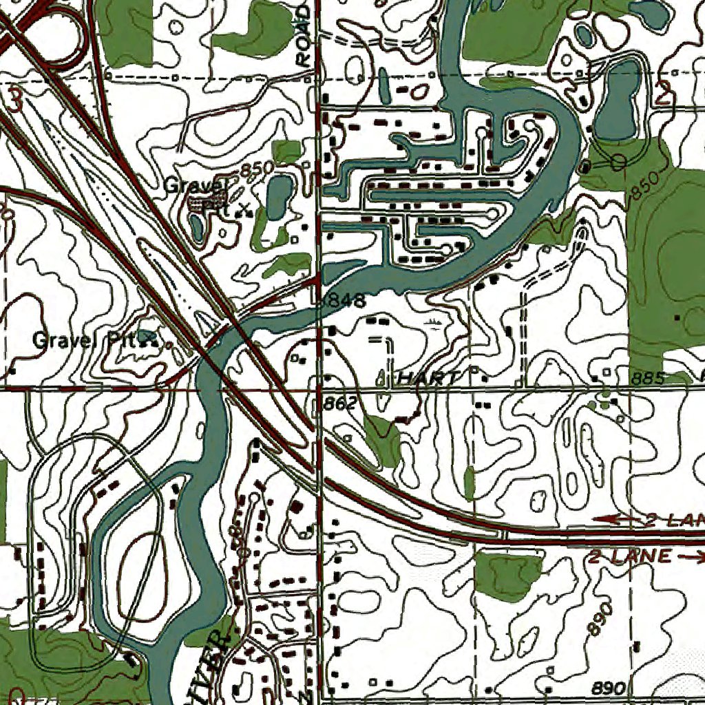 MI-Dimondale: Authoritative US Topos 1965 Map by Western Michigan ...