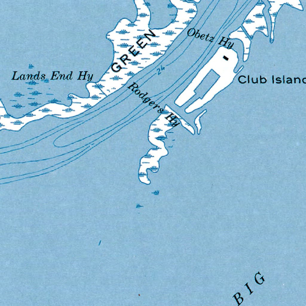 MI-ONT St Clair Flats: Authoritative US Topos 1968 Map by Western ...