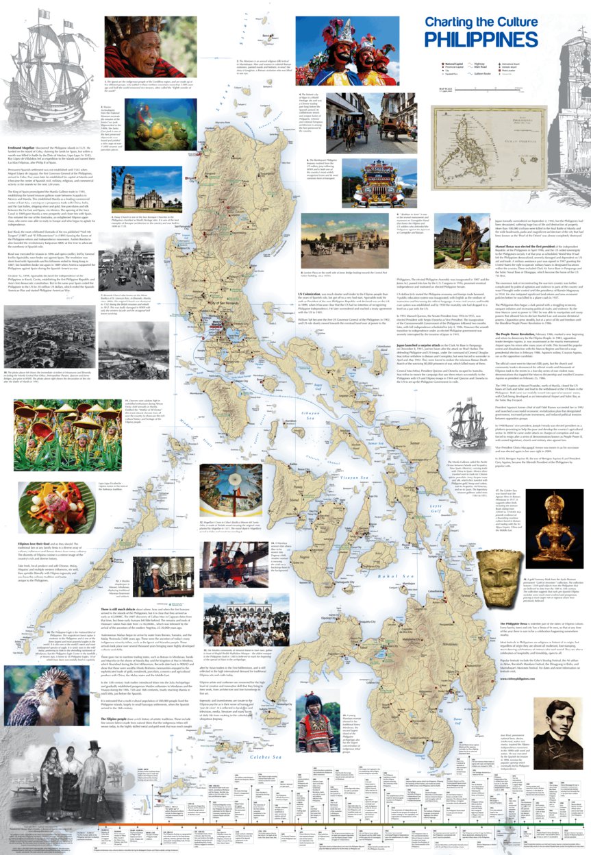 The Philippines: Charting the Culture [Hi Res] Map by Unit Seven ...
