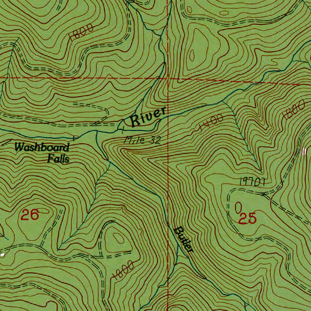 WA-Wolf Point: Authoritative US Topos 1984 Map by Western Michigan ...