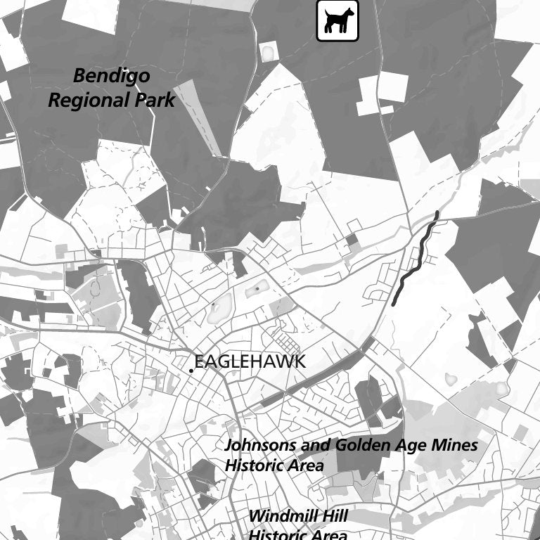 Bendigo Dog Walking Visitor Guide Map by Parks Victoria | Avenza Maps