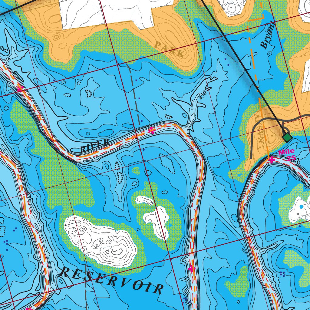 J. Percy Priest Reservoir, TN 1714D Map by Kingfisher Maps, Inc ...