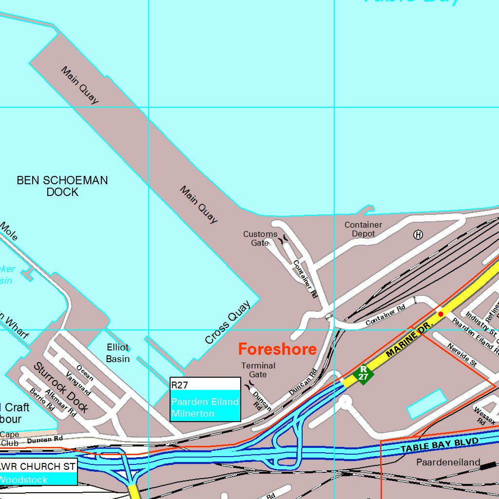 Cape Town StreetMap - North Map by MapStudio | Avenza Maps